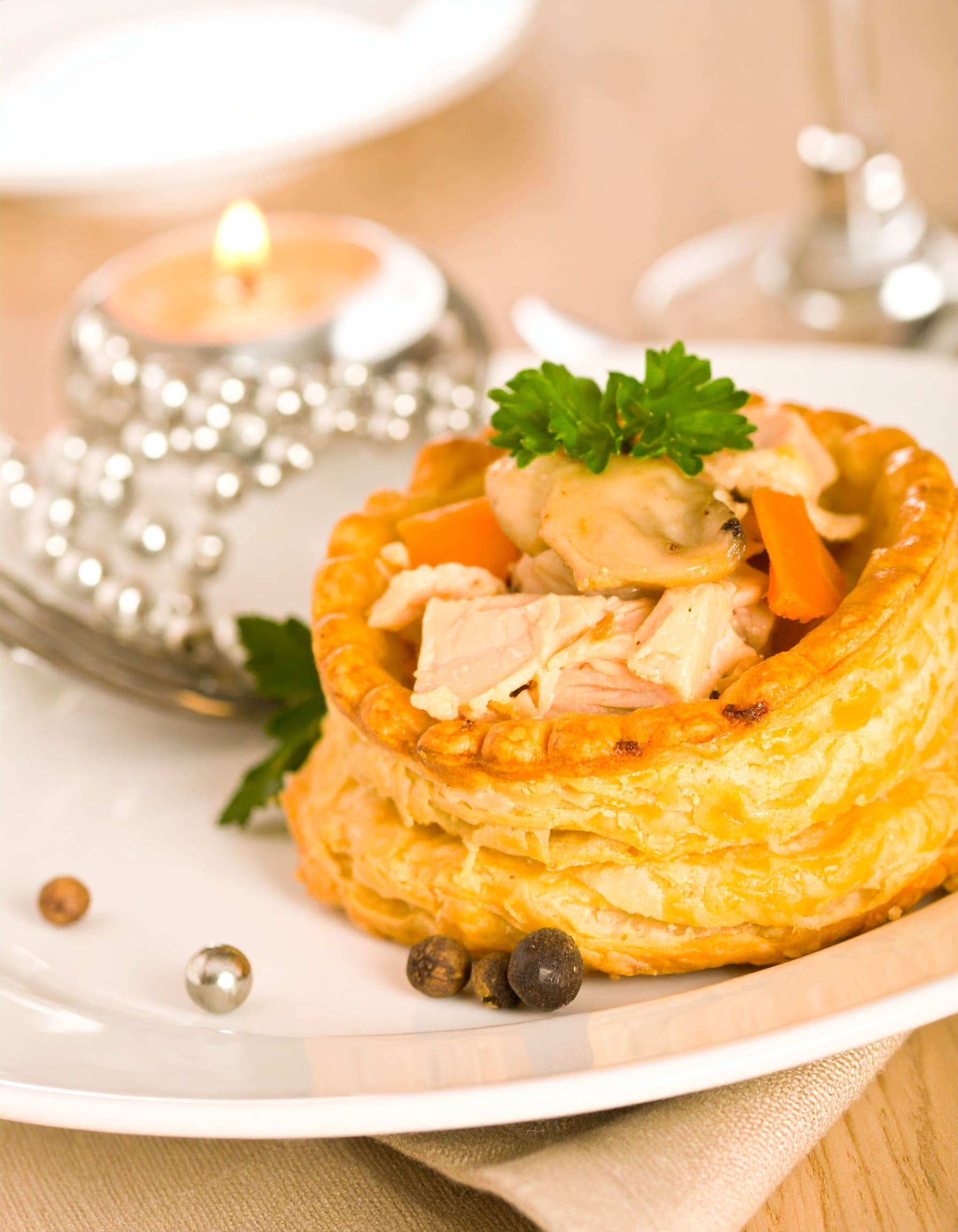 Recette vol au vent au poulet facile et rapide | Menucochon